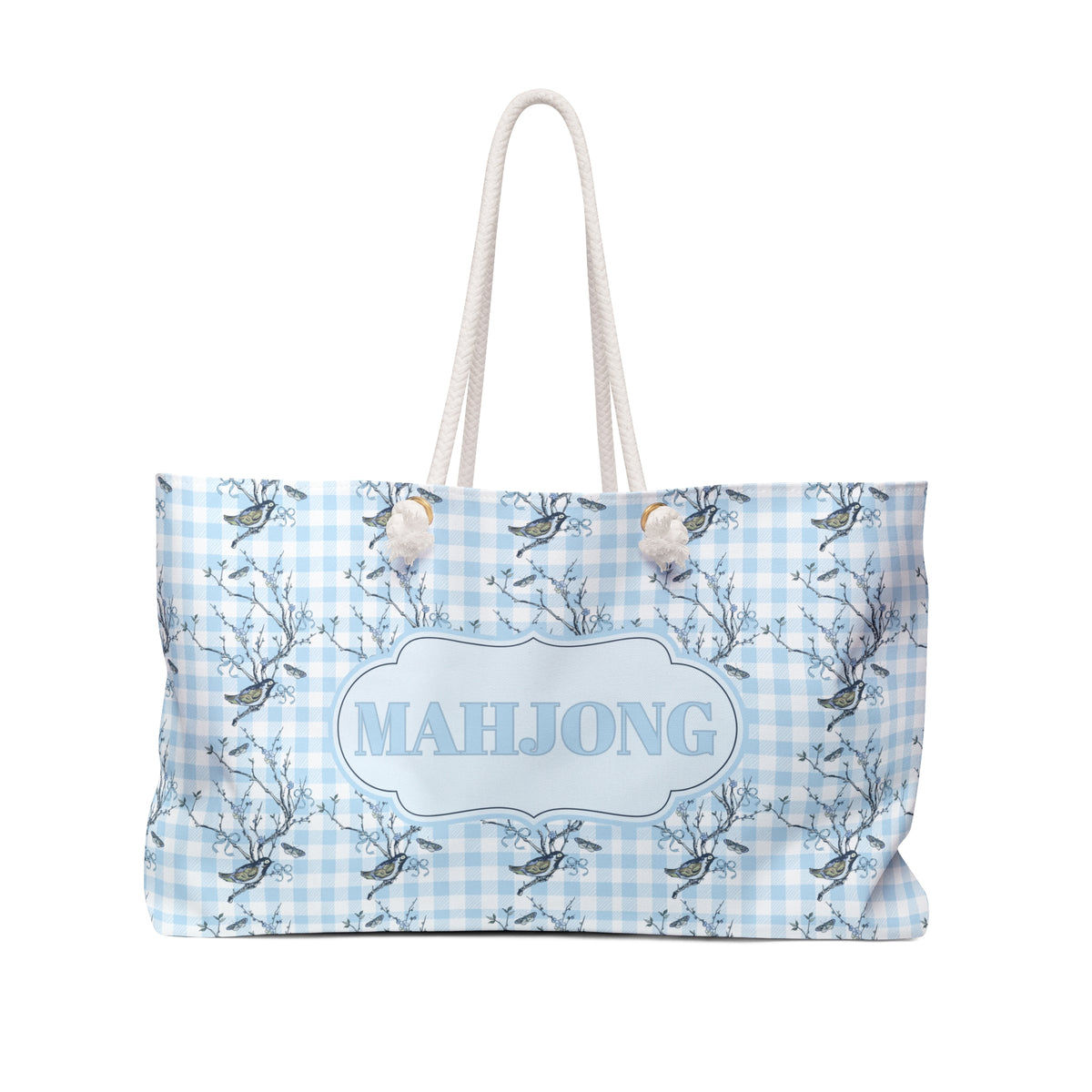 Mahjong Weekender Bag Blue Bird – Kinfolk of Mine